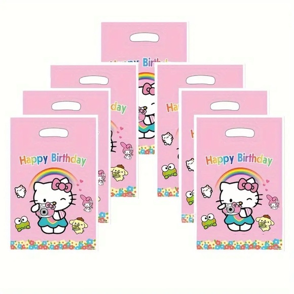 Hello Kitty | Party Supplies | New 3 Hello Kitty Party Favor Bags ...